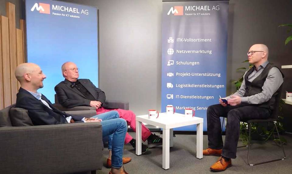 Siegfried Michael und Oliver Hemann im Talk am Gleis 11 - telecom-handel.de
